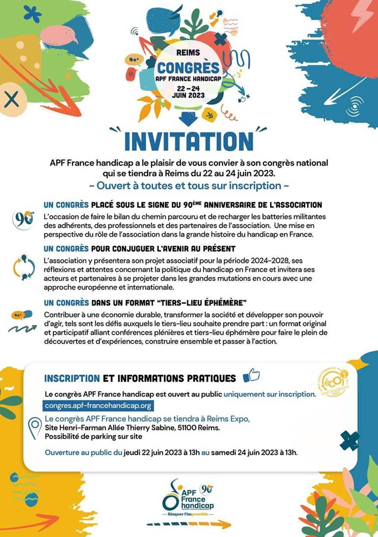 Le Collectif Handicap 54 APF France handicap vous invite à son congrès ...